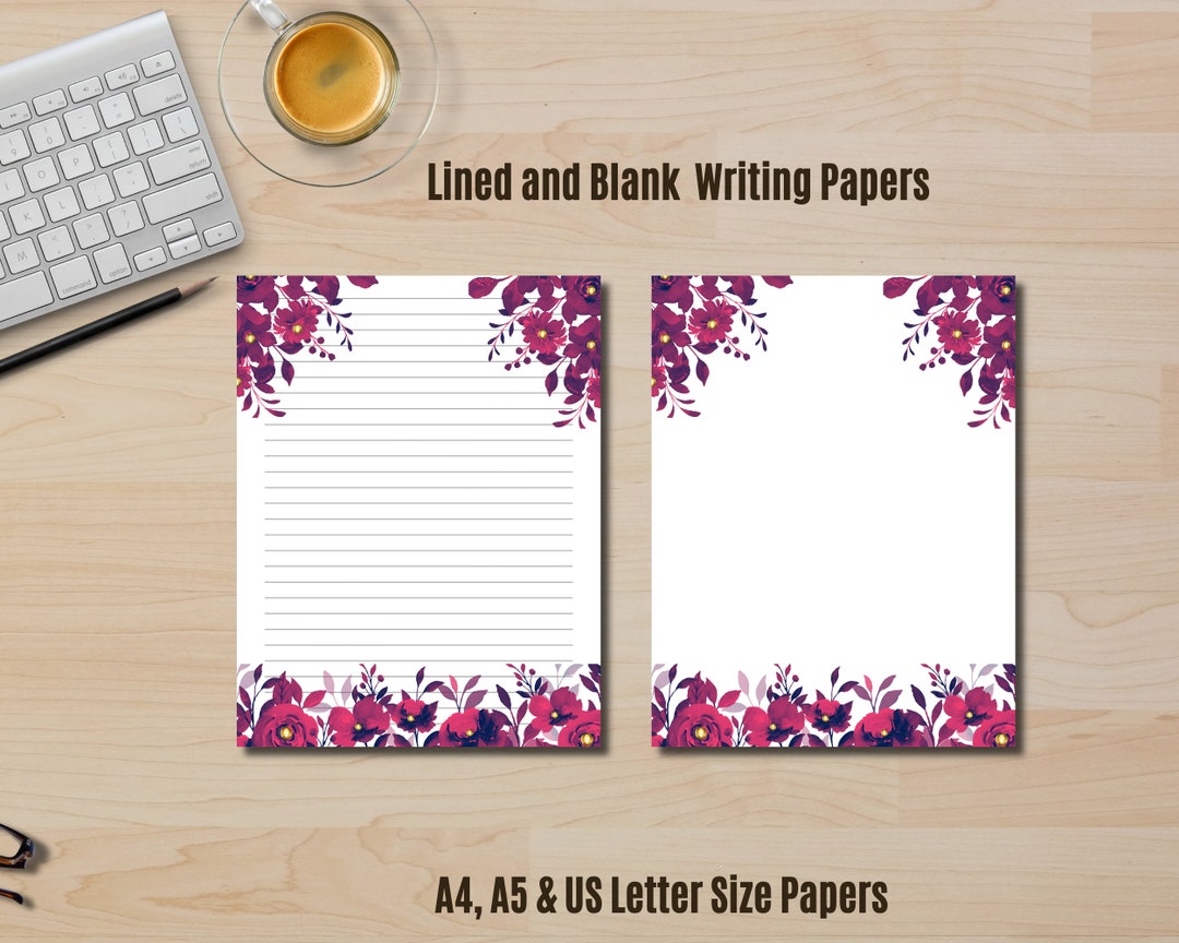 Valentine Writing Paper, Printable Letter Writing Paper, Love Letter ...