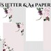 Printable Pink Floral Letter Writing Stationery, Letter Writing Set ...