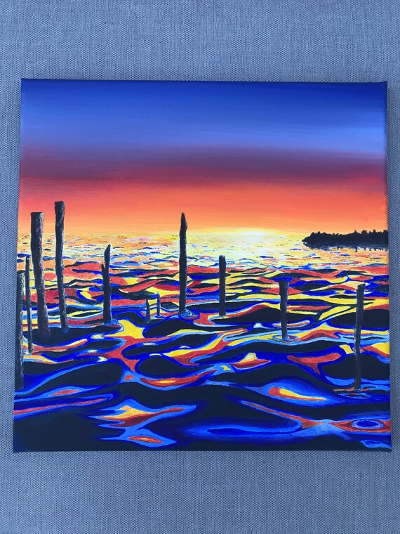 Past Reflections Acrylic Painting | Etsy