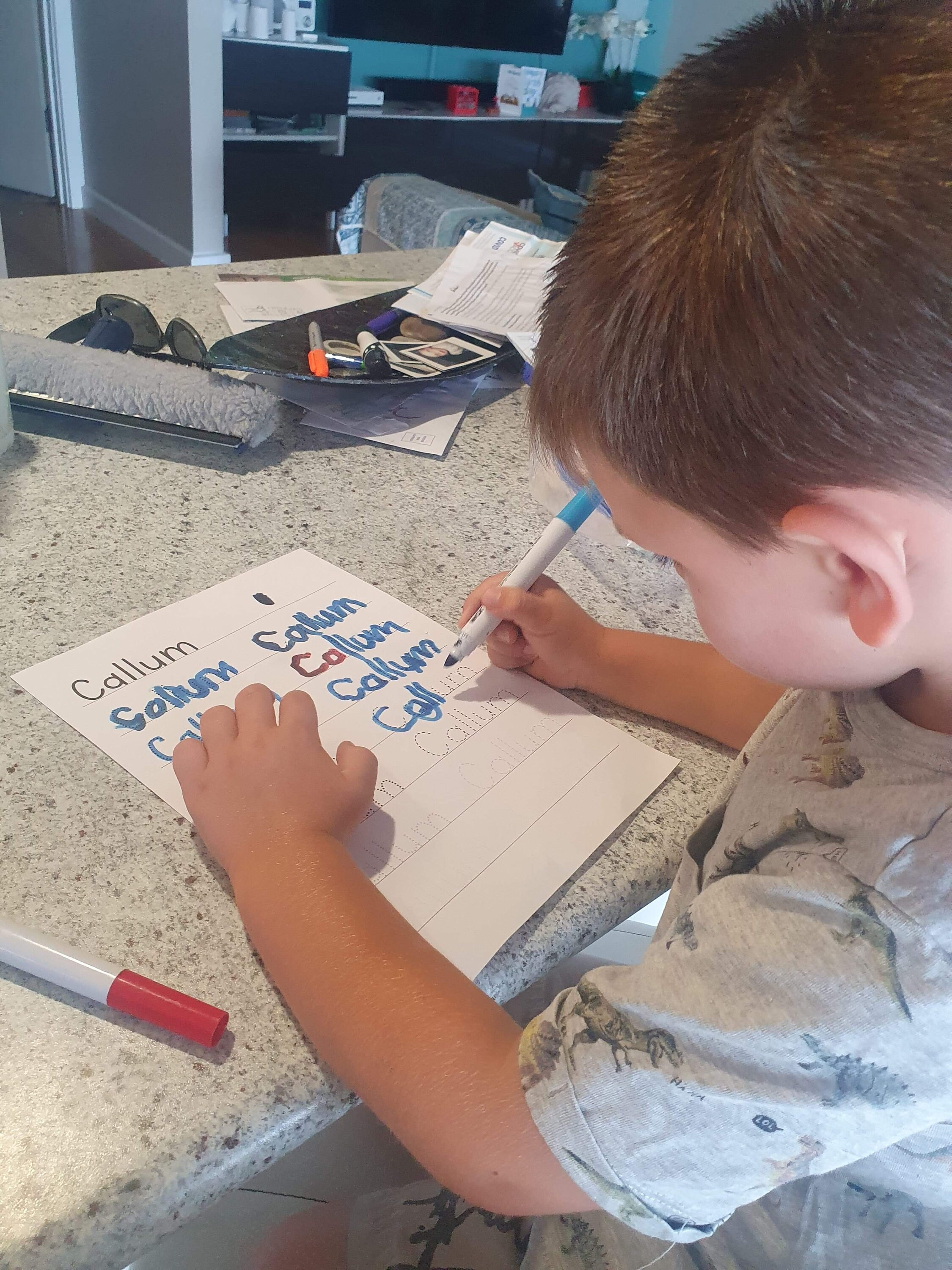 Letters & Numbers Handwriting Practice Sheets - Etsy