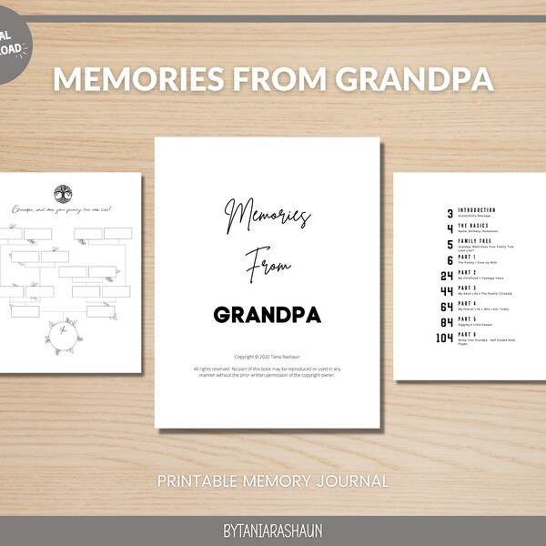 In Memory of Grandpa - Etsy