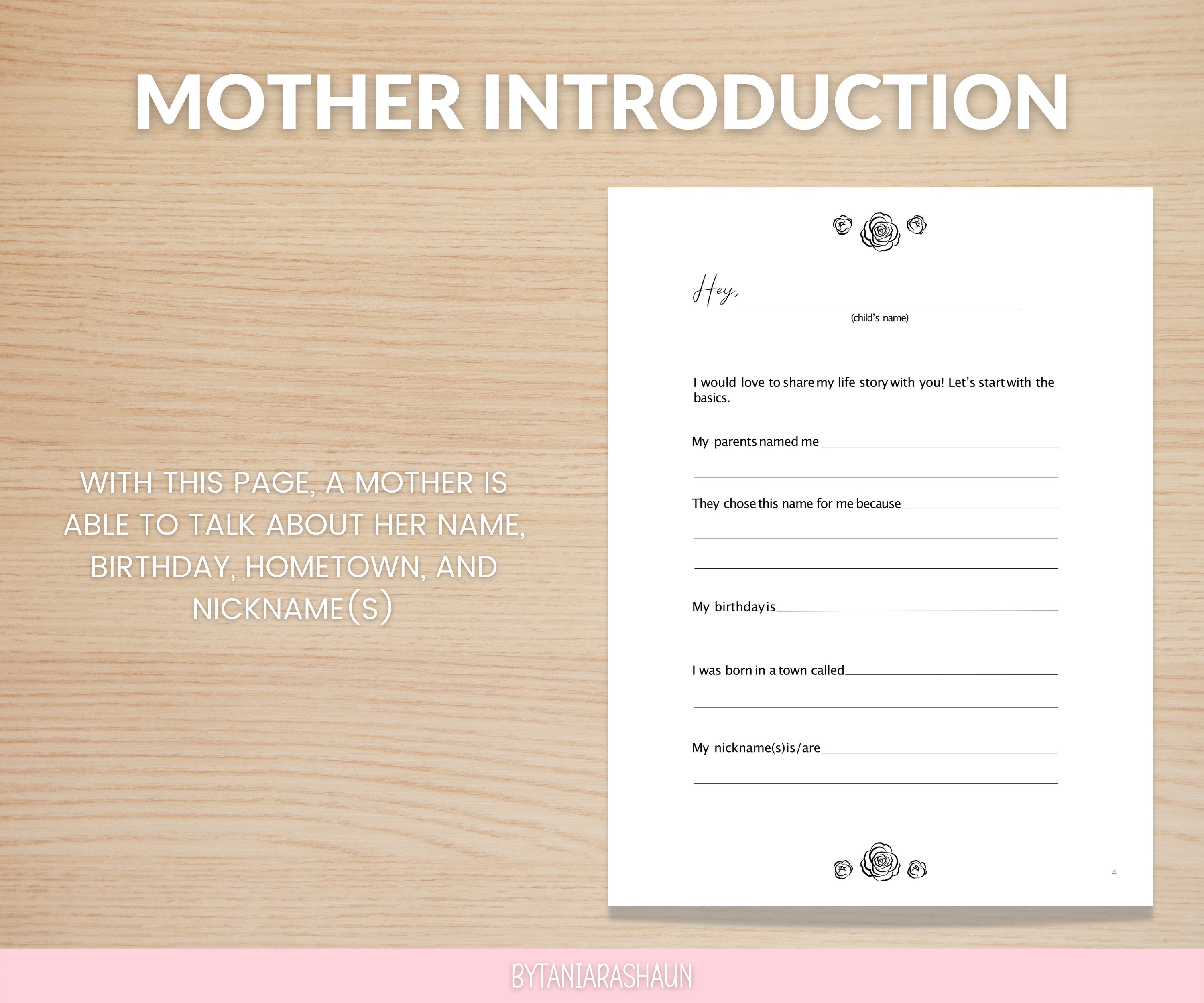 Printable Mother Memory Journal - Etsy