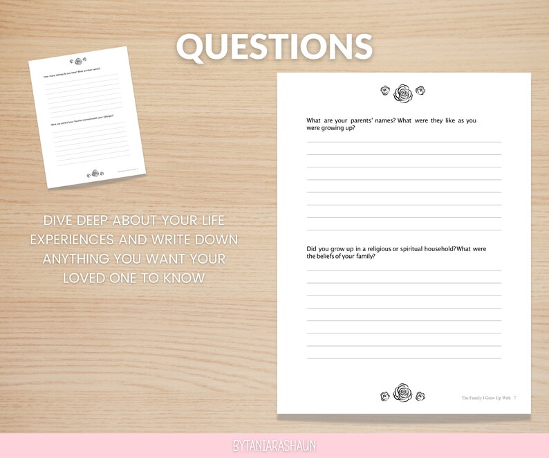 Printable Mother Memory Journal - Etsy