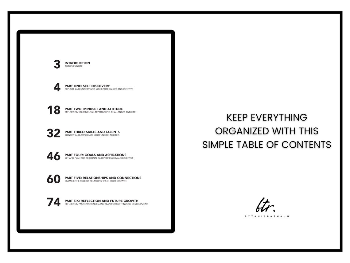 Printable Self Reflection Journal | Letter | 8.5x11 | Instant Download ...