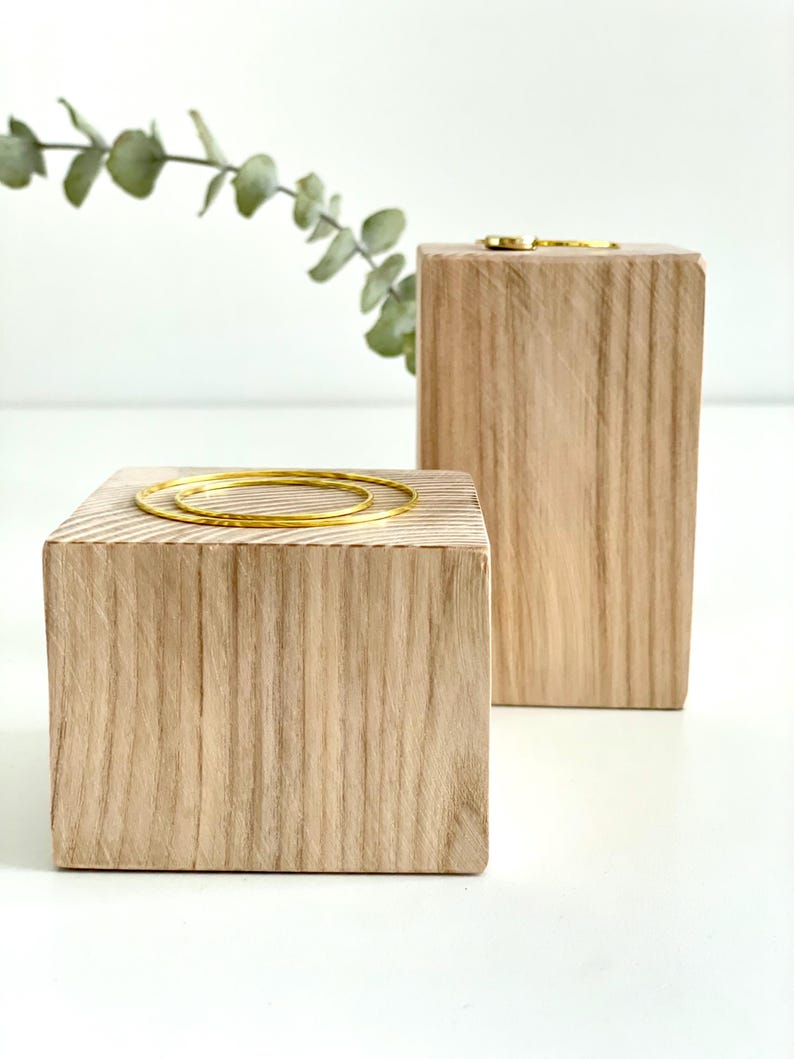 Handmade Wood Crystal Display Riser Sets With Enhancing Rings - Etsy
