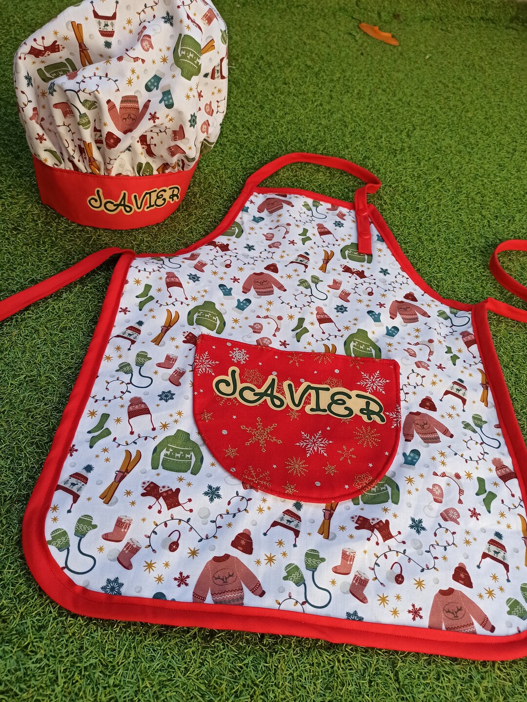 Custom Apron and Cap - Etsy