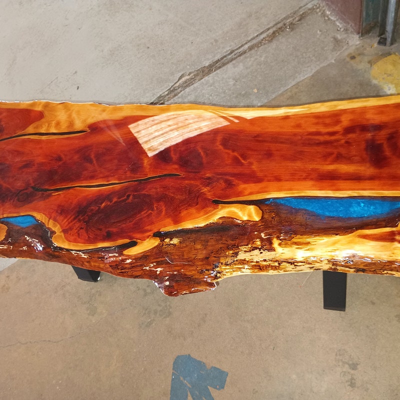 Cedar Epoxy Table - Etsy