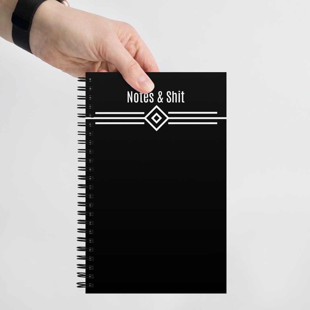 Funny Spiral Notebook for Your Notes & Shit - Etsy
