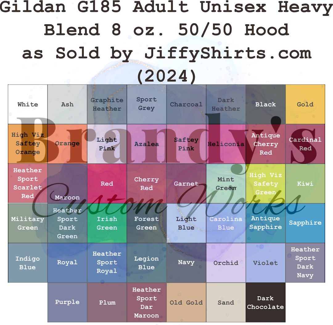 Gildan G185 Adult Unisex Heavy Blend 8 Oz. 50/50 Hood Color Switch ...