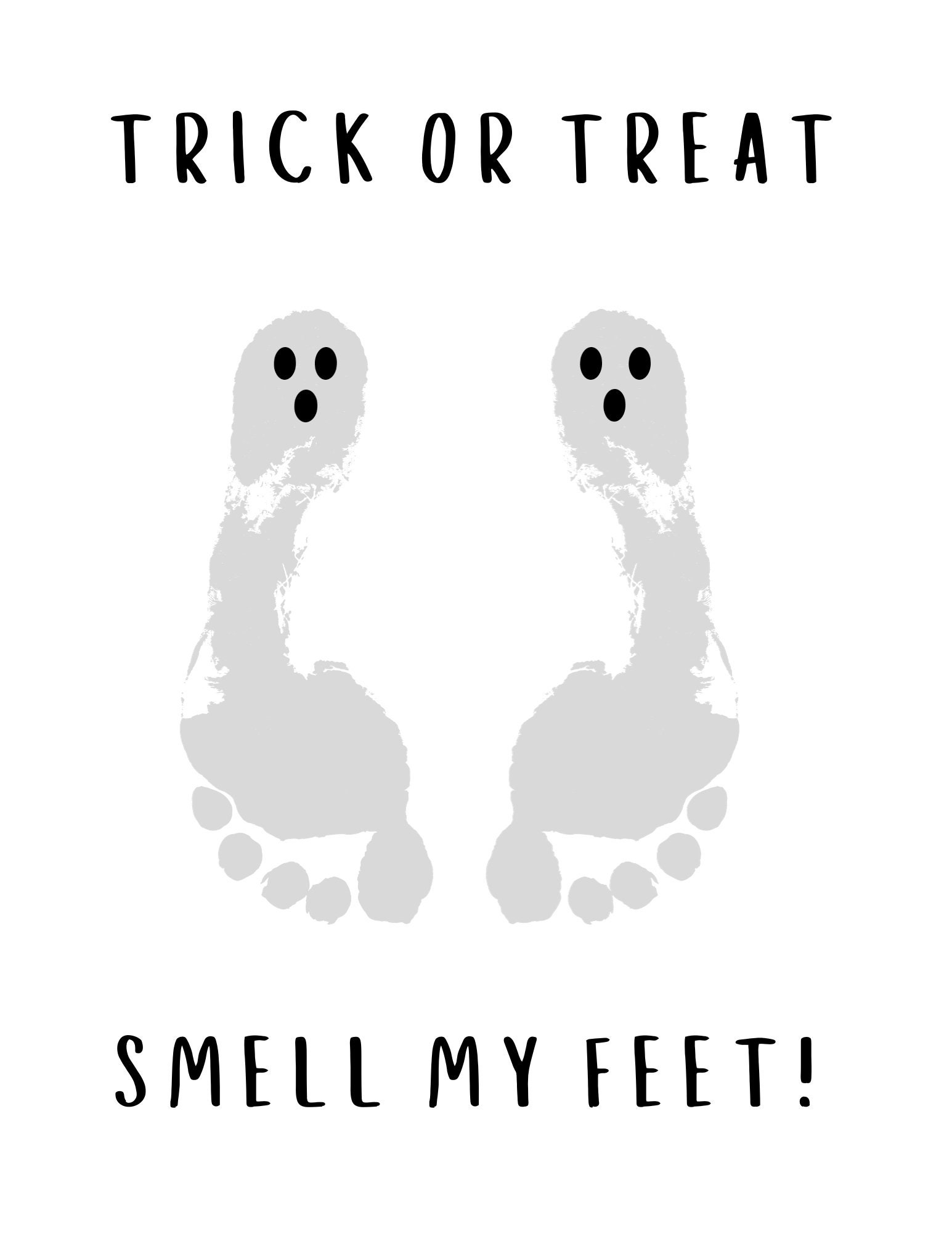 Halloween Handprint Footprint Art, Ghost Halloween Craft, Halloween ...
