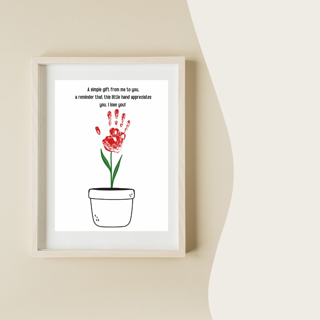 Valentines Kid Craft - Love Art Project for Parents - Handprint Craft ...