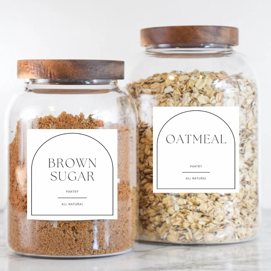 12 EDITABLE Canva Pantry Labels for Pantry Organization, Printable ...