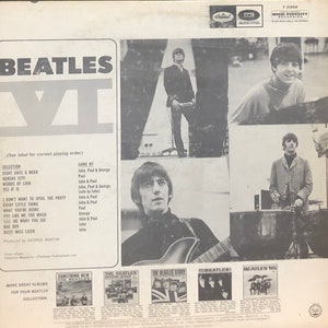 The Beatles: Beatles VI. Vinyl LP - Etsy