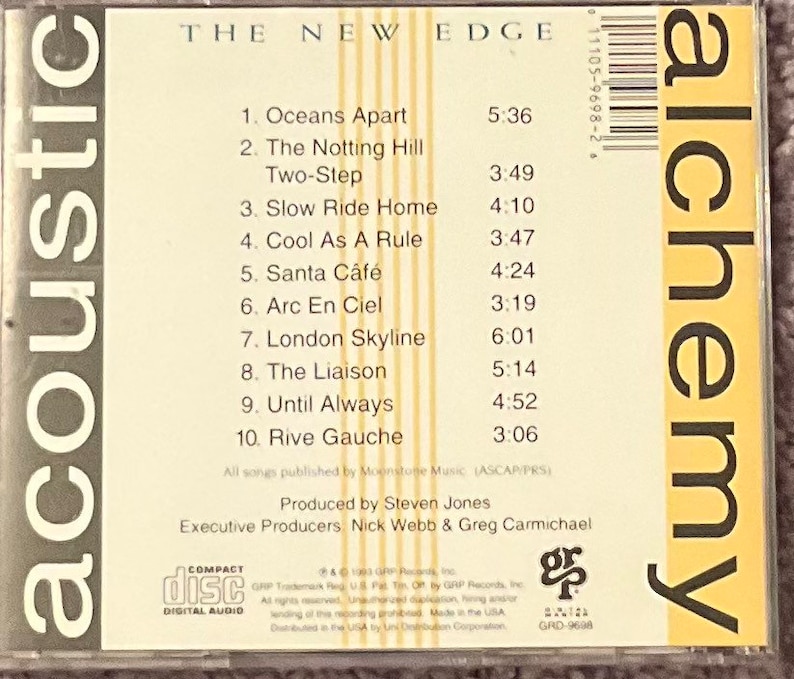 Acoustic Alchemy: the New Edge. CD - Etsy