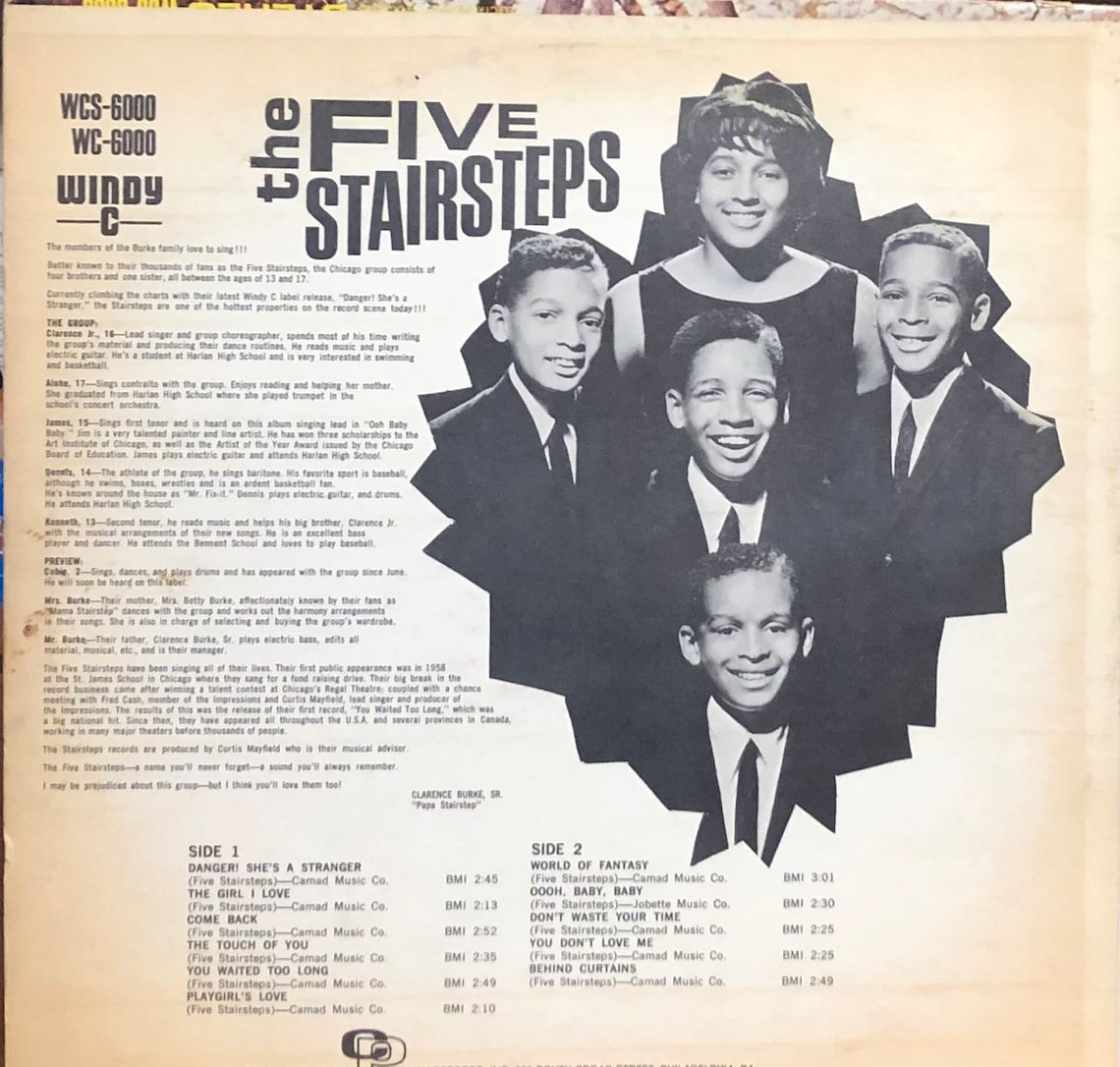 The Five Stairsteps: Greatest Hits Vinyl LP - Etsy