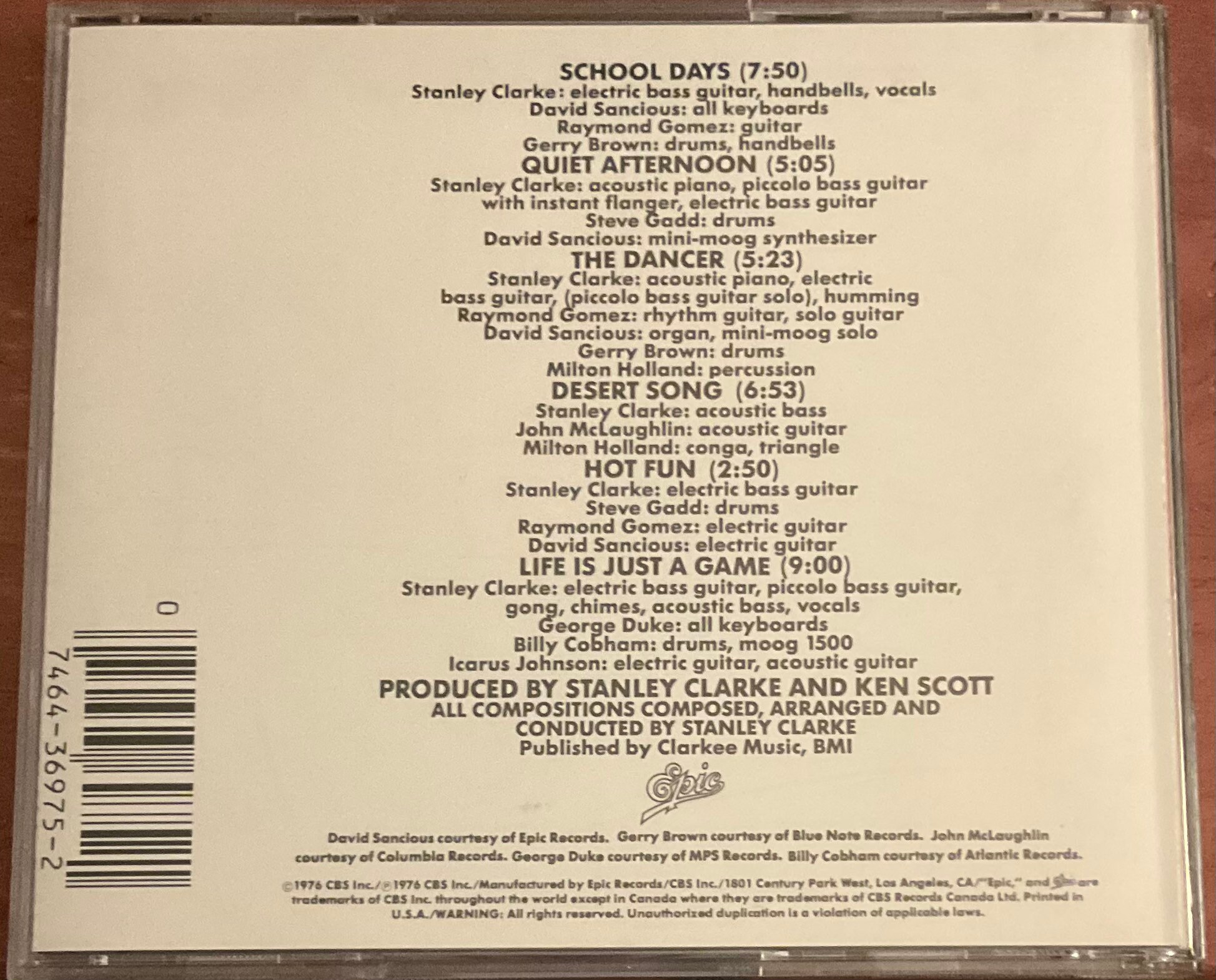 Stanley Clarke: School Days CD - Etsy