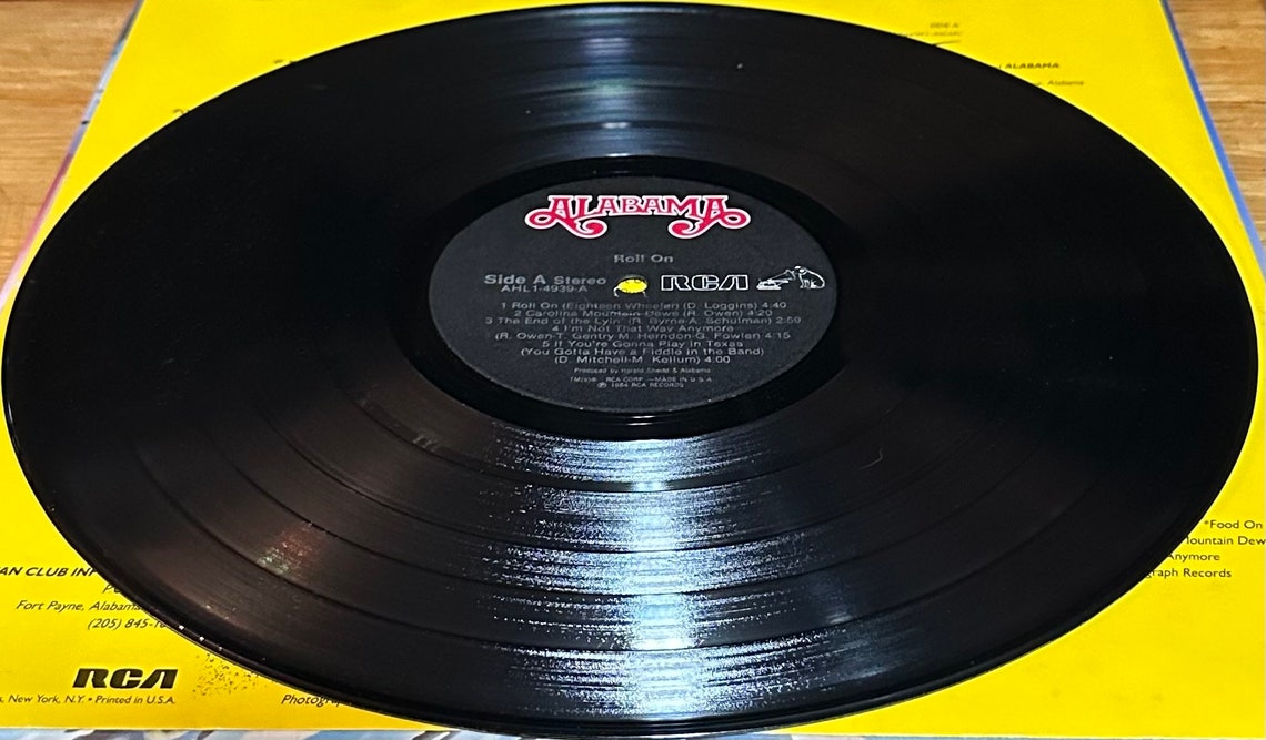Alabama: Roll on Vinyl LP - Etsy