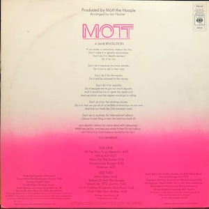 Mott the Hoople: Mott. Vinyl LP - Etsy