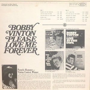 Bobby Vinton: Please Love Me Forever. Vinyl LP - Etsy
