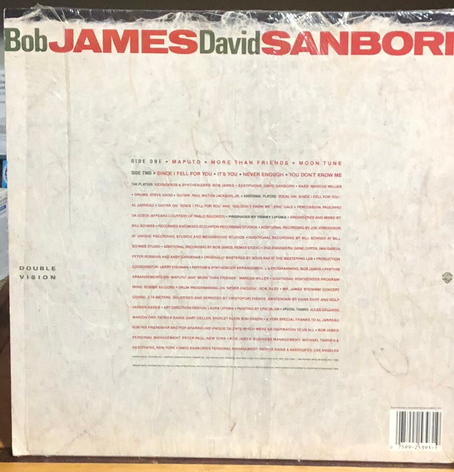 Bob James David Sanborn: Double Vision. Vinyl LP - Etsy