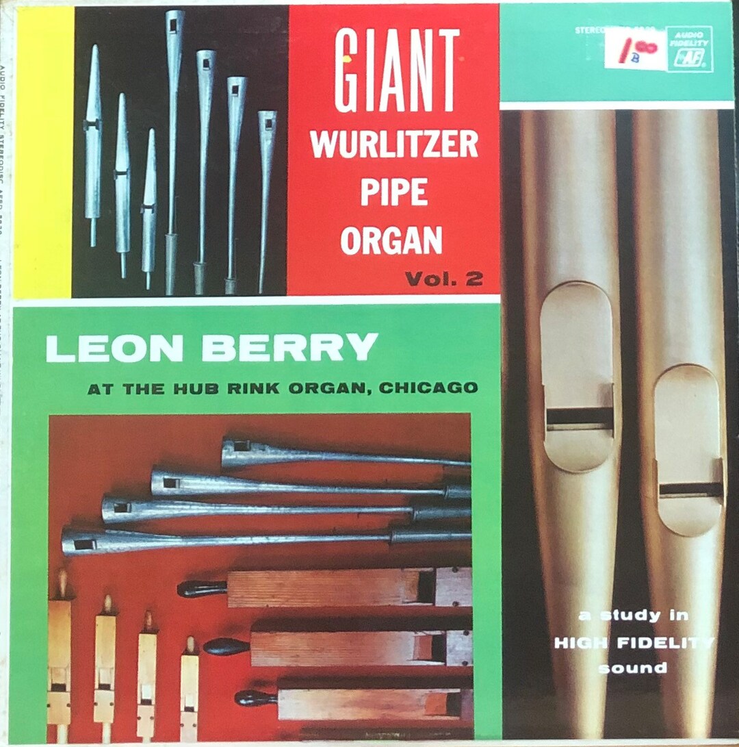 Leon Barry: Giant Wurlitzer Pipe Organ Vol. 2. Vinyl LP - Etsy