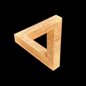 Modern Anamorphic Home Art Sculpture Penrose Triangle Optical Illusion ...