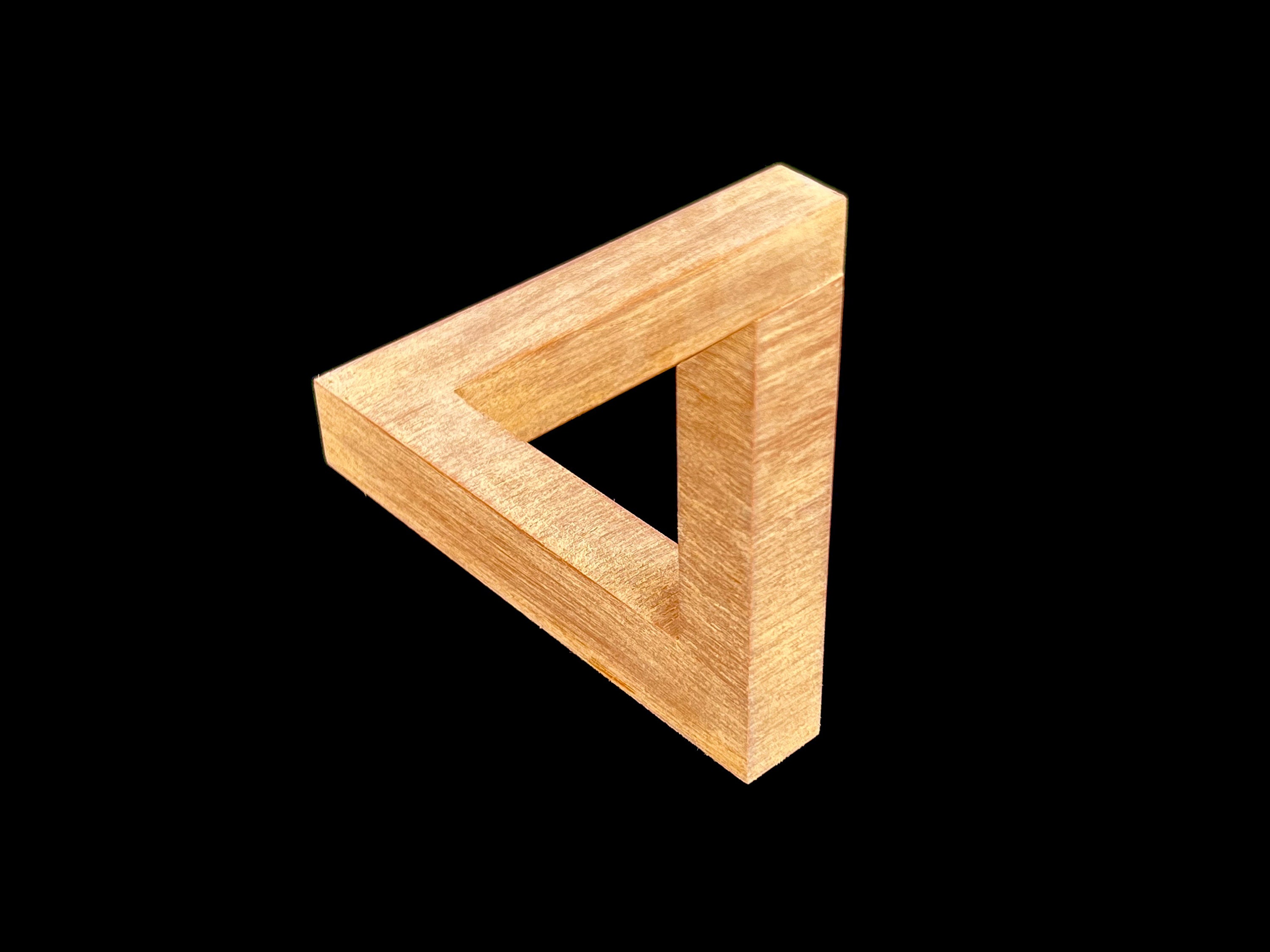 Modern Anamorphic Home Art Sculpture Penrose Triangle Optical Illusion ...