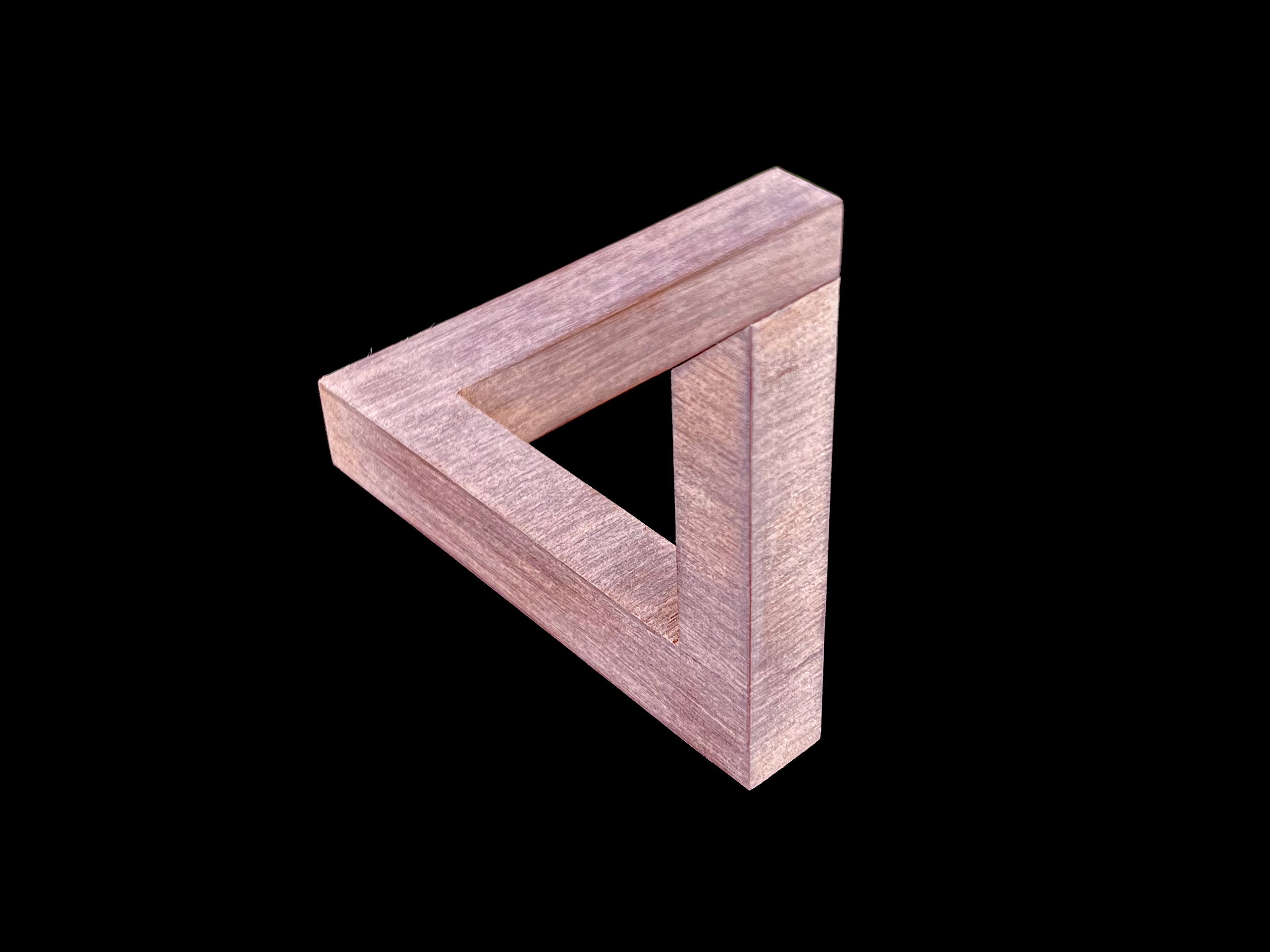 Modern Anamorphic Home Art Sculpture Penrose Triangle Optical Illusion ...