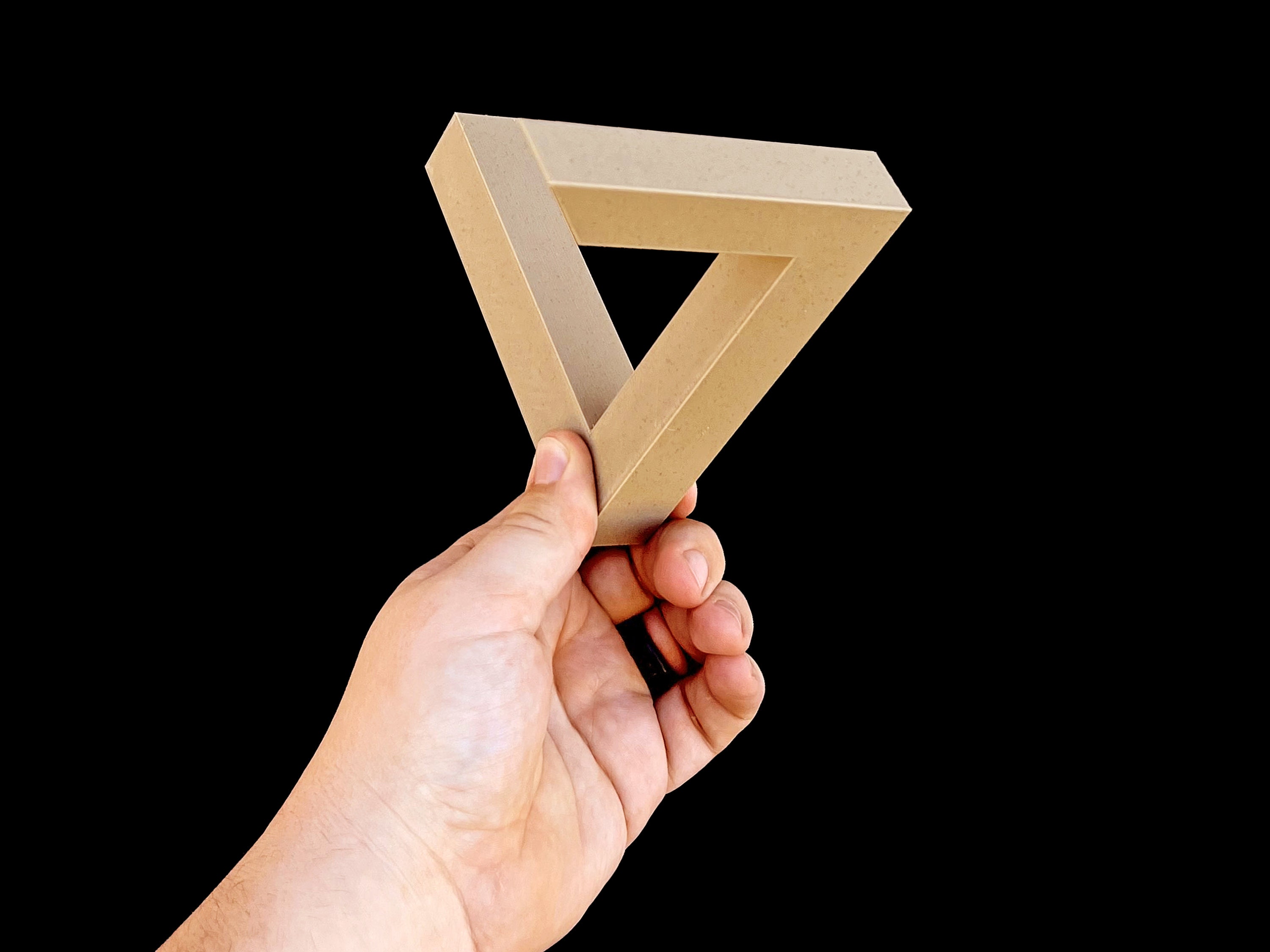 Modern Anamorphic Home Art Sculpture Penrose Triangle Optical Illusion ...
