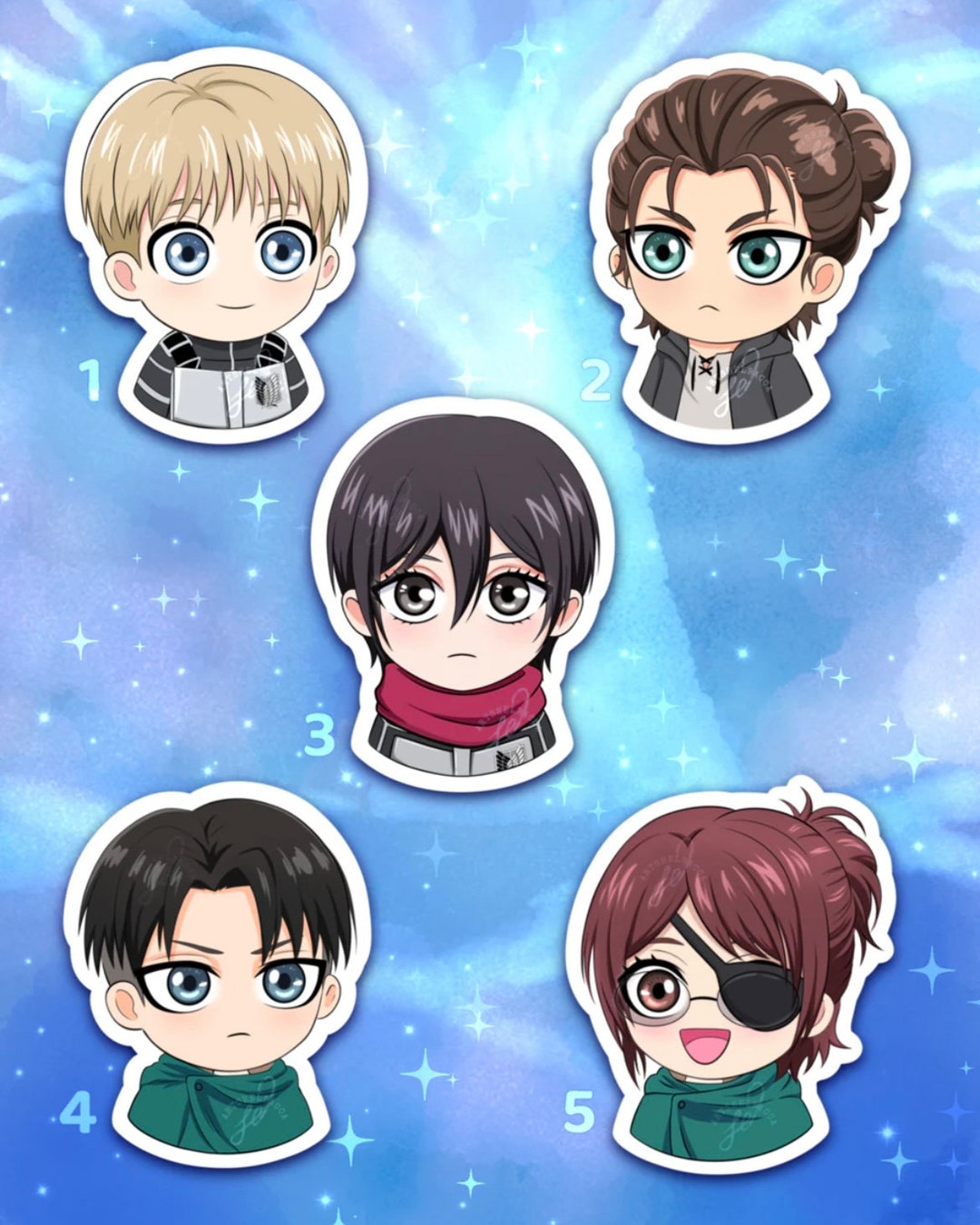 Anime Stickers (individual) - Etsy