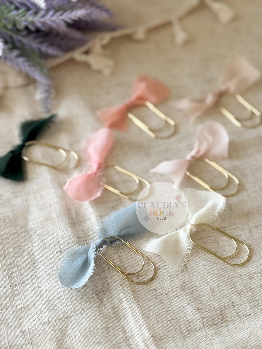 Jumbo Paperclip Bookmarks, Ribbon Bookmarks, Bookish Gifts - Etsy