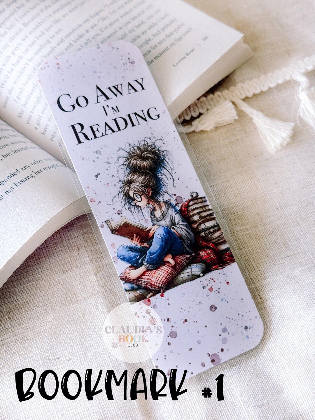 Go Away Im Reading Bookmarks, Book Lover, Bookmarks - Etsy