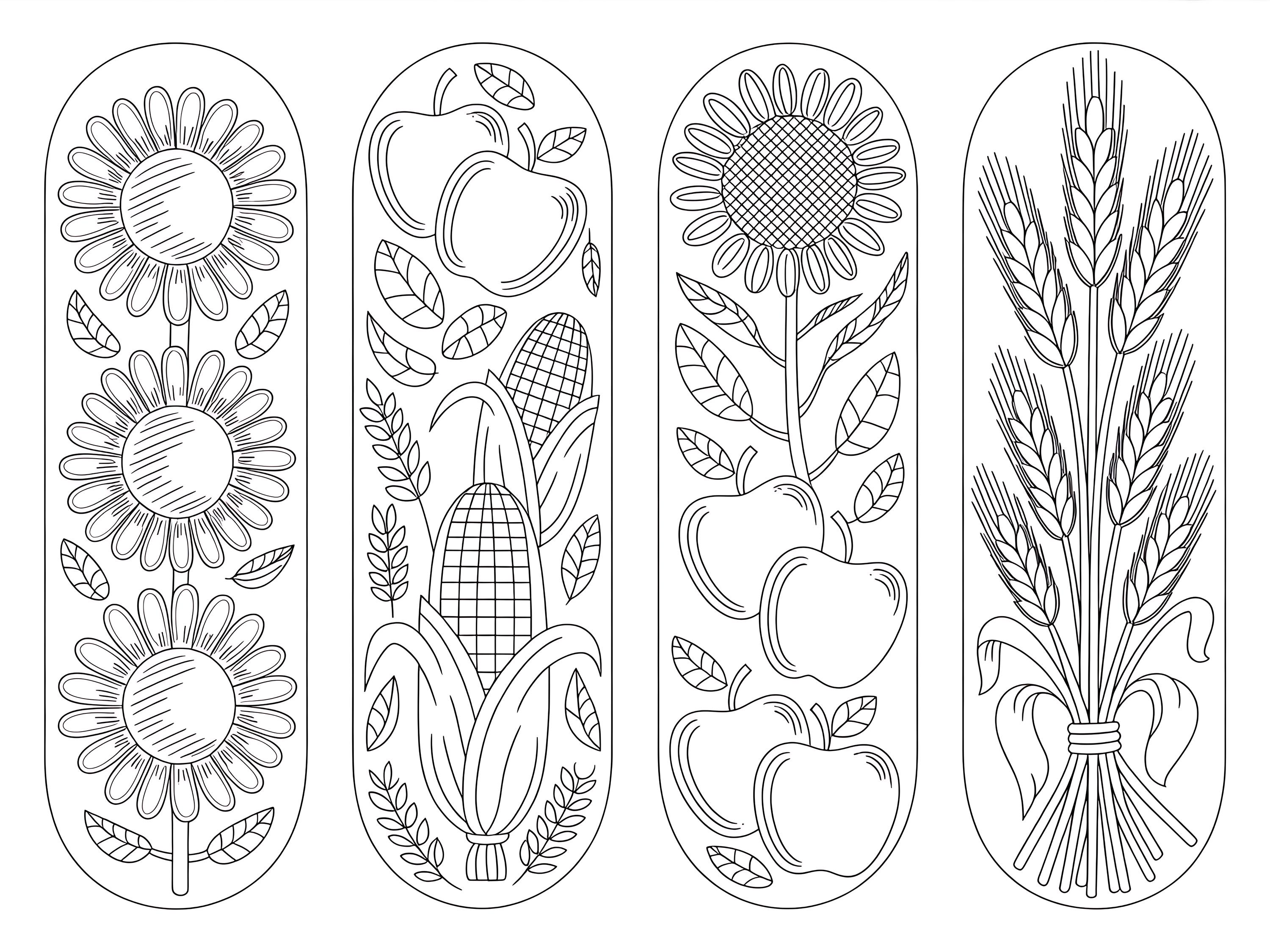 30 Fall Bookmark Coloring Pages | Autumn Bookmarks Printable for Kids ...