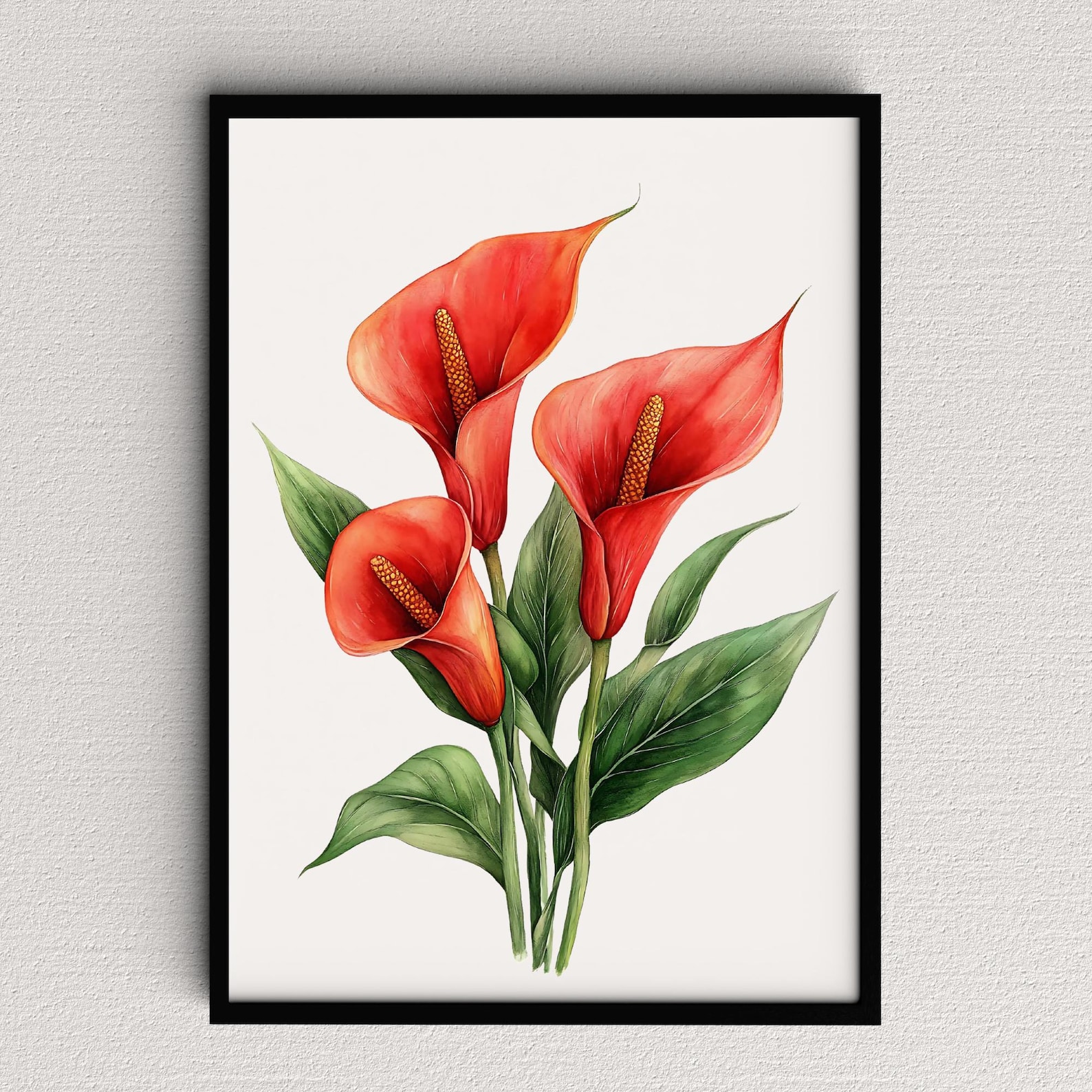 Elegant Calla Lilies Paint Party Printable | Paint and Sip Kit, Pre ...