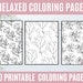 Relaxed Coloring Pages for Adults, Floral Coloring Pages, Adult ...