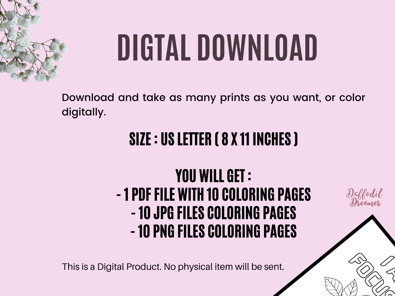 Positive Affirmation Printable Coloring Pages, I Am Daily Affirmations ...