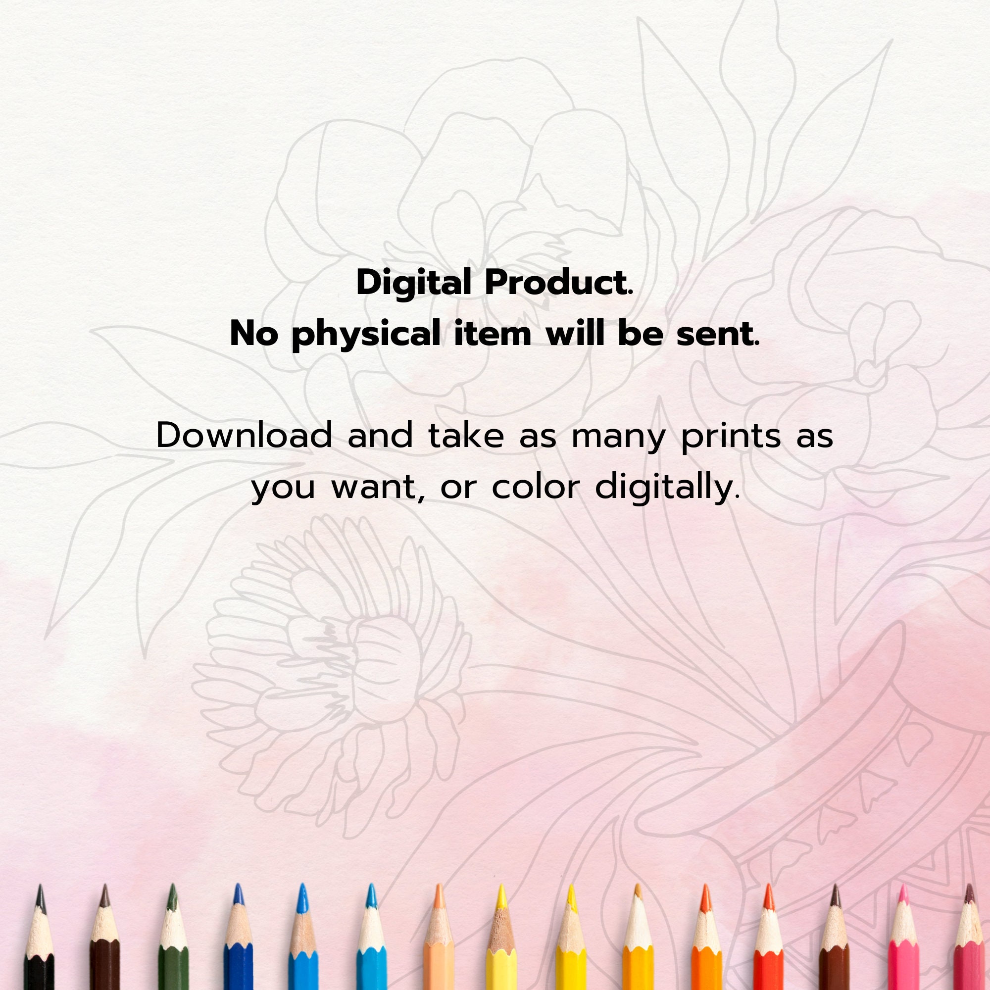 Floral Mandala Print and Paint, Copy Coloring Page for Adults, Mandala ...