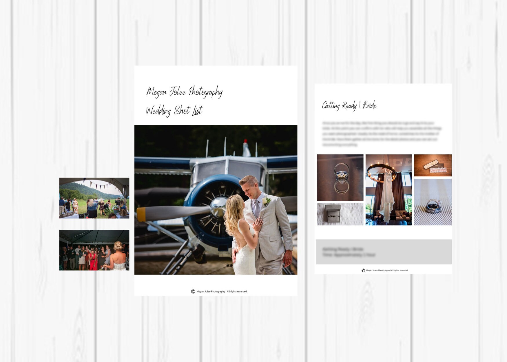 Wedding Day Shot List - an Educational Piece for Photographers - Etsy
