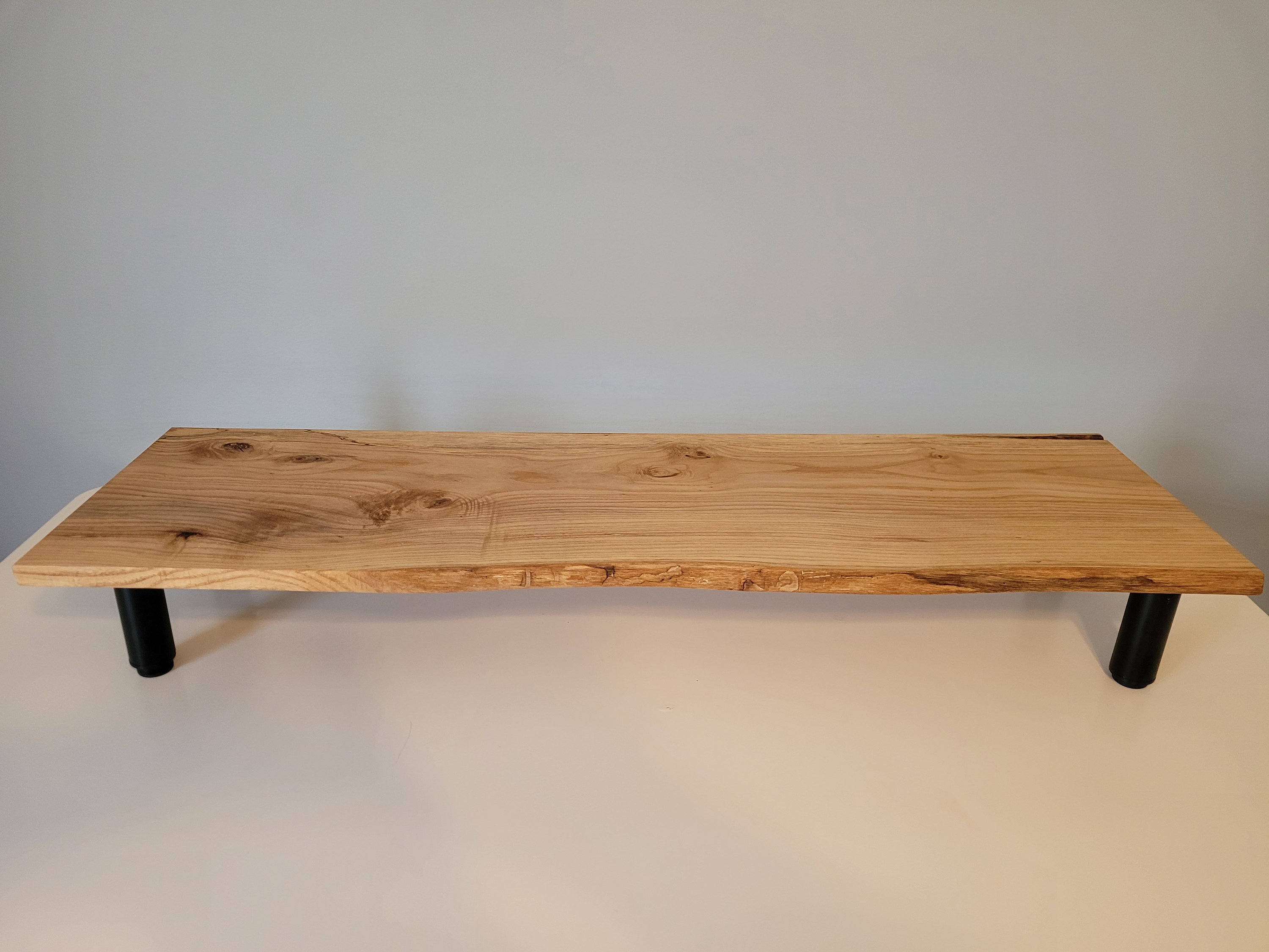 Live Edge Oak Monitor Riser - Etsy