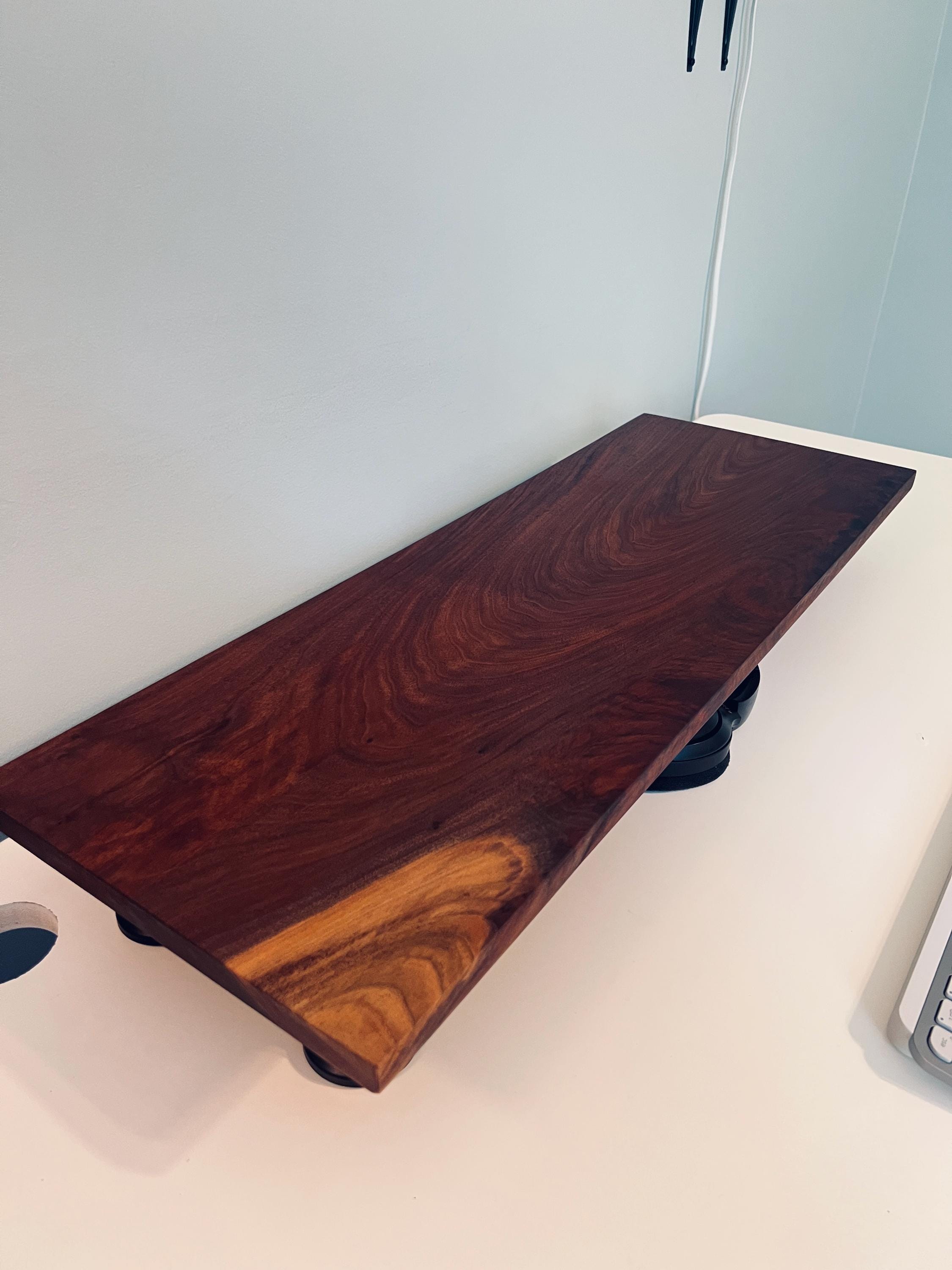 Black Walnut Monitor Riser - Etsy