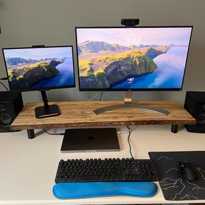 Ambrosia Maple Monitor Stand - Etsy