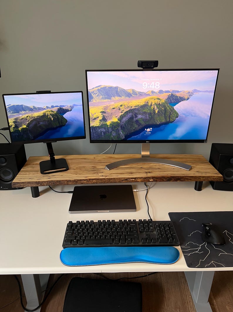 Ambrosia Maple Monitor Stand - Etsy