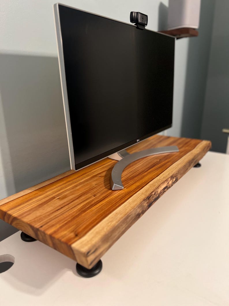 Canary Wood Monitor Stand - Etsy