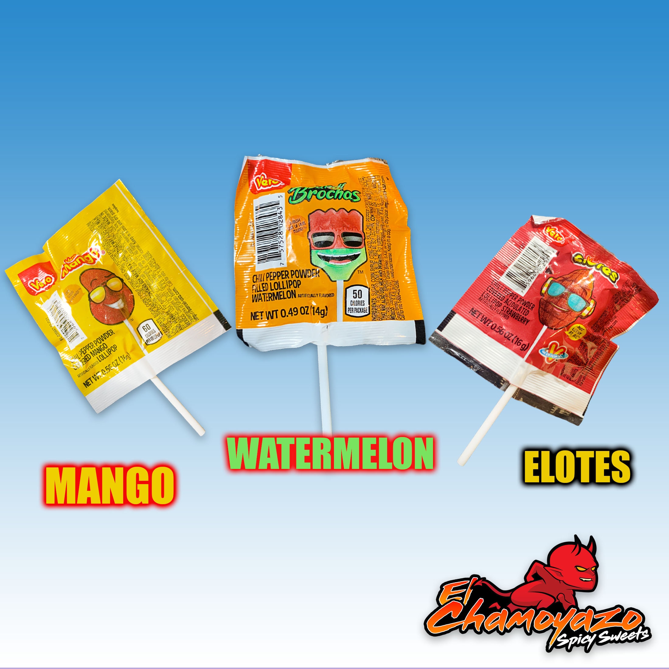 Mexican Candy | Vero Lollipops With a 2oz Chamoyazo Blend | Chamoy ...