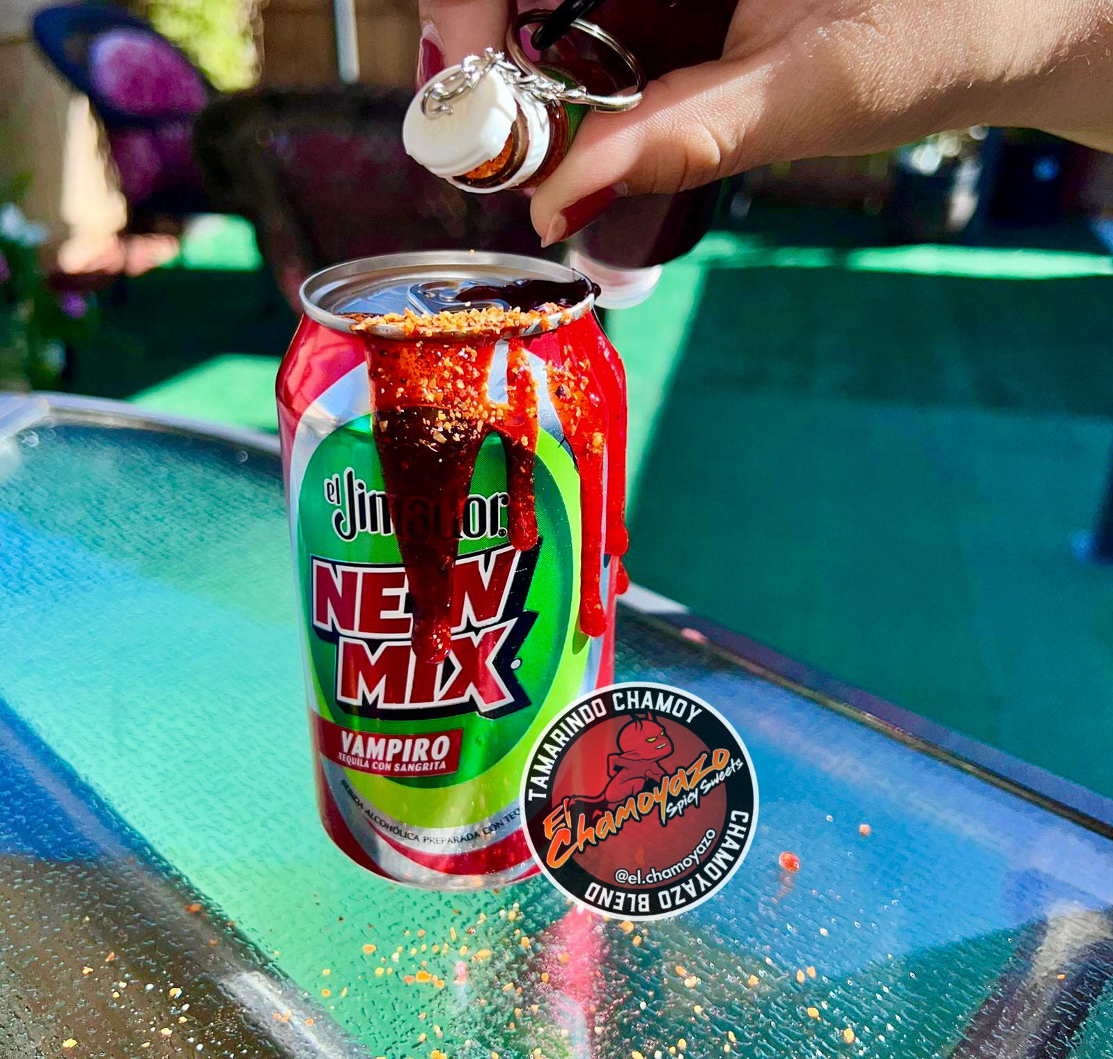 Keychain Chamoyazo | Chamoy | Fruit | Drinks Chamoy + Tajin | Chamoy ...