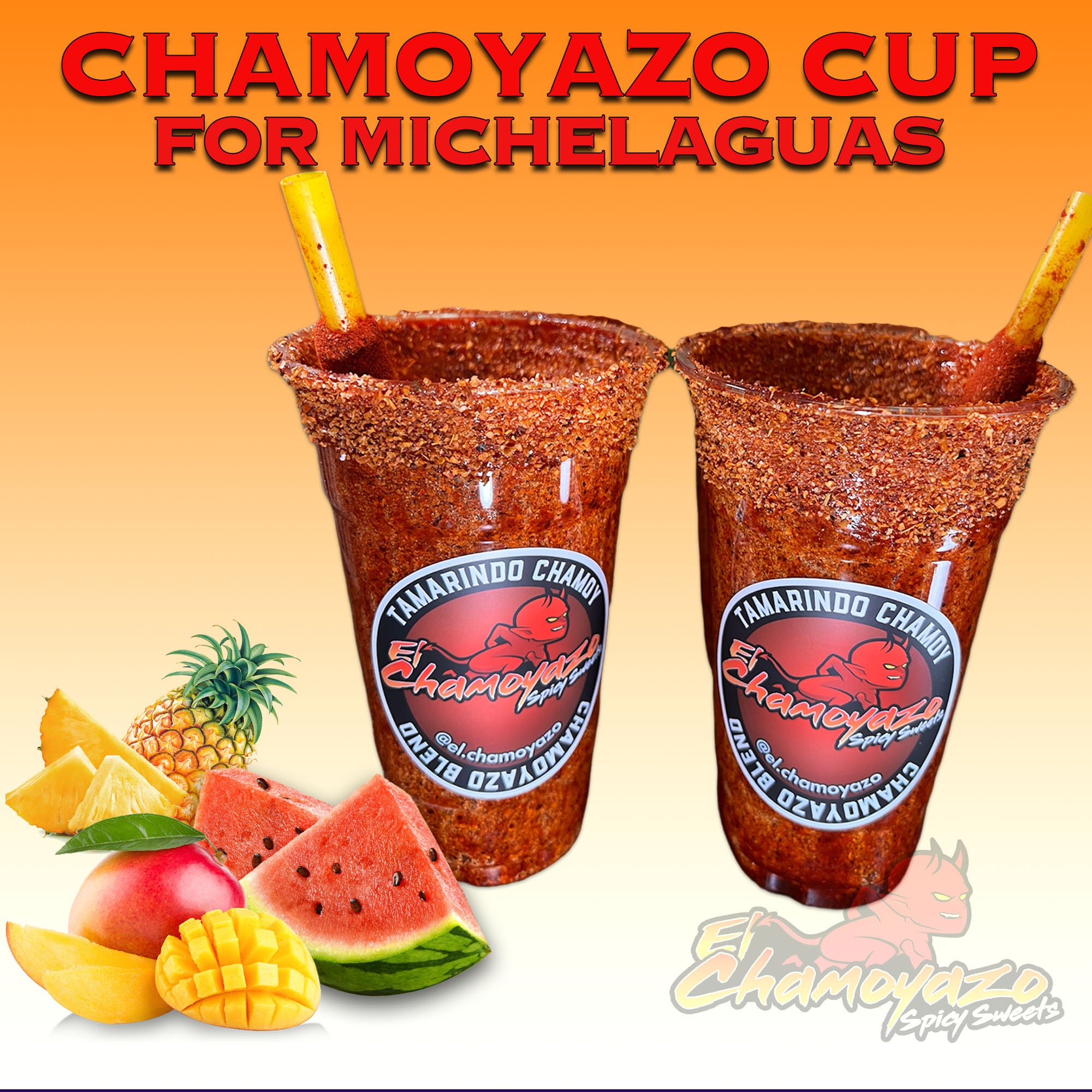 El Chamoyazo Cup: Chili Coated Michelada Cup - Etsy