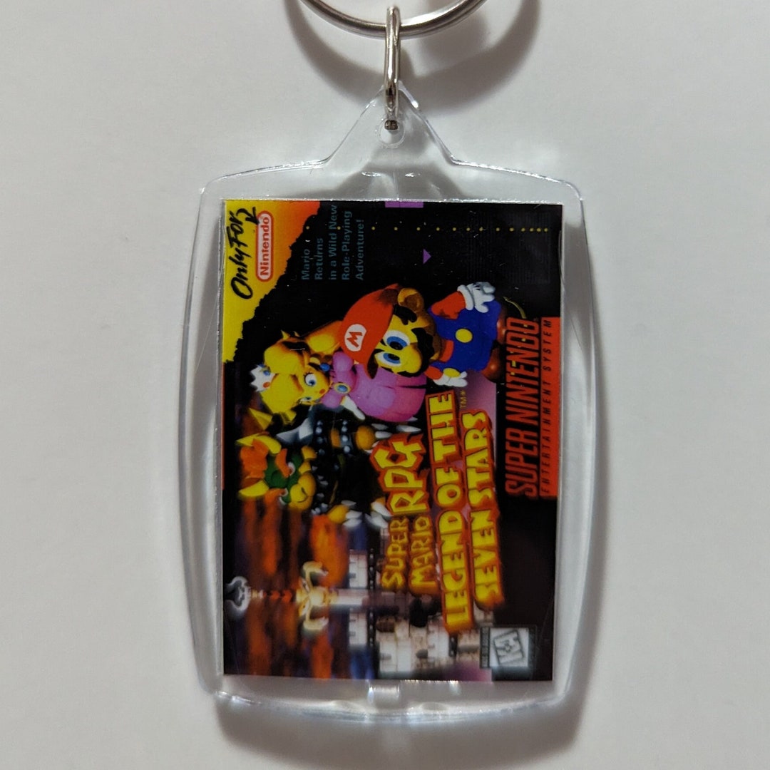 Super Mario RPG Mini Super Nintendo Video Game Box Art Keychain - Etsy