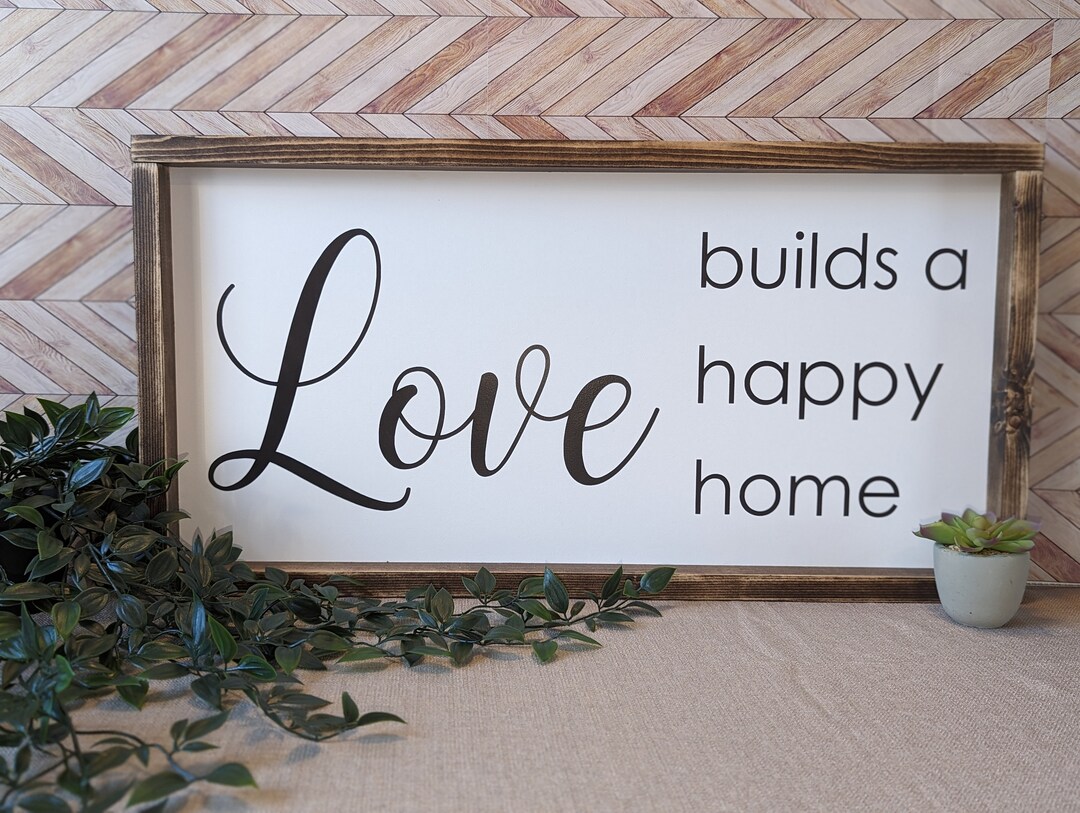 Rustic Wall Decor Wooden Home Sign Farmhouse Living Room Wall Decor ...