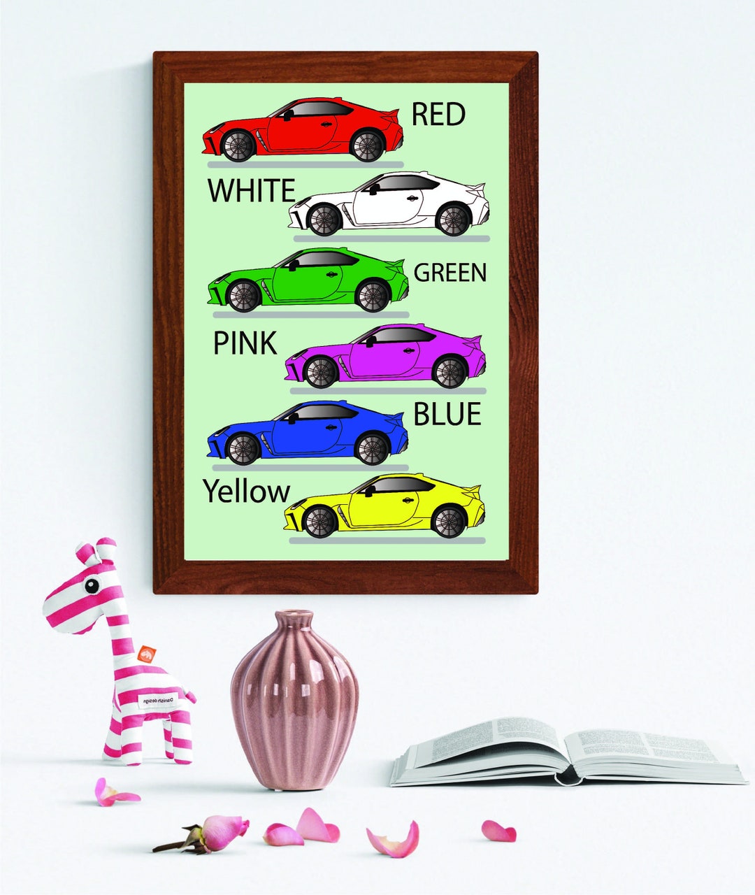 Colors Car for Pre-k, Digital Download, Printable, Educational Posters ...