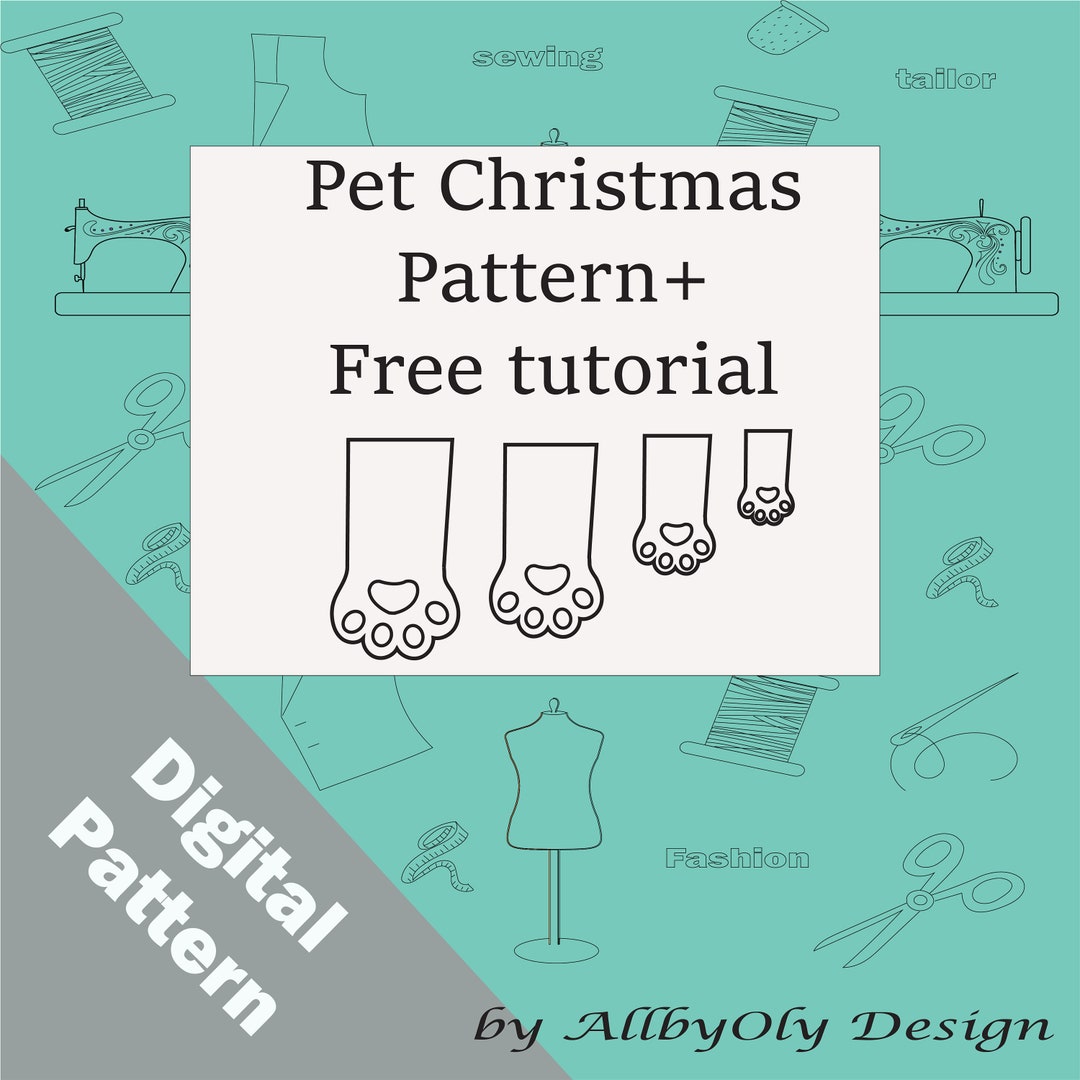Pet Stocking Sewing Pattern & Freetutorial | Christmas | Holiday | Easy ...